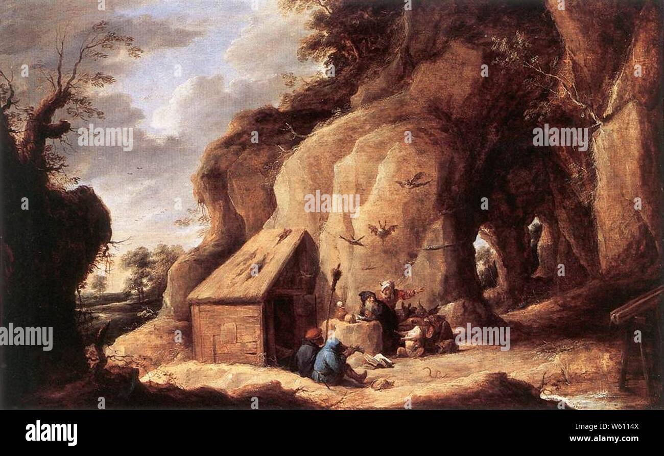 David Teniers (II) - The Temptation of St Anthony Stock Photo - Alamy