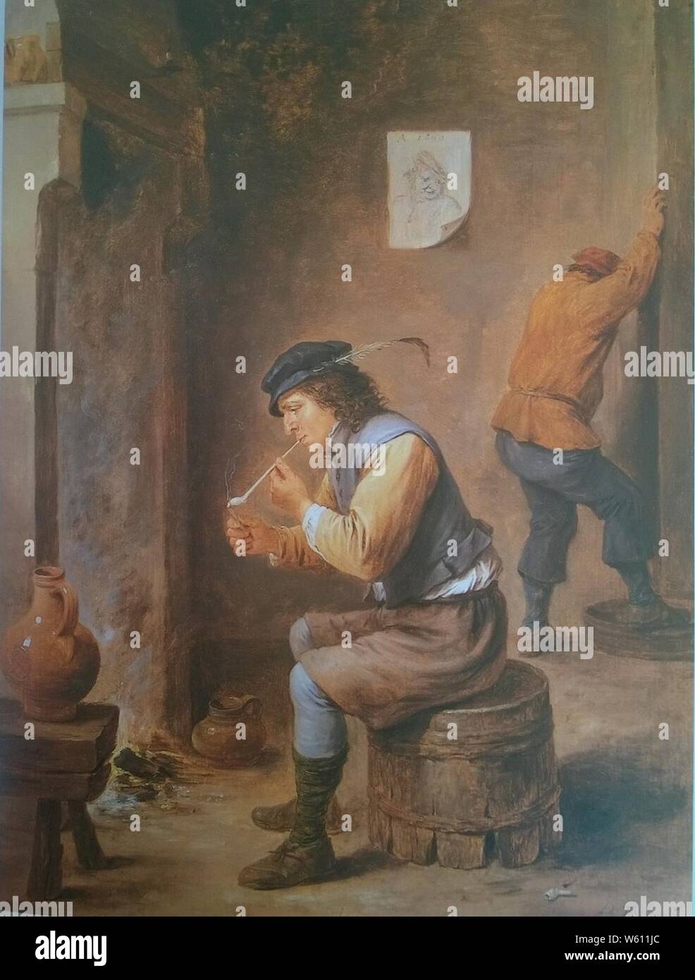 David Teniers the Younger - The Smoker Stock Photo - Alamy