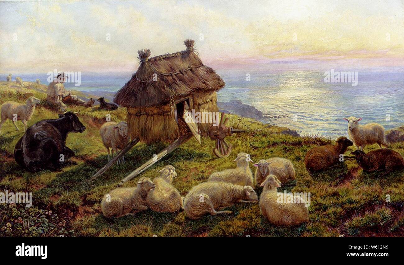 Davis Henry Williams Banks On The Cliffs Picardy Stock Photo - Alamy