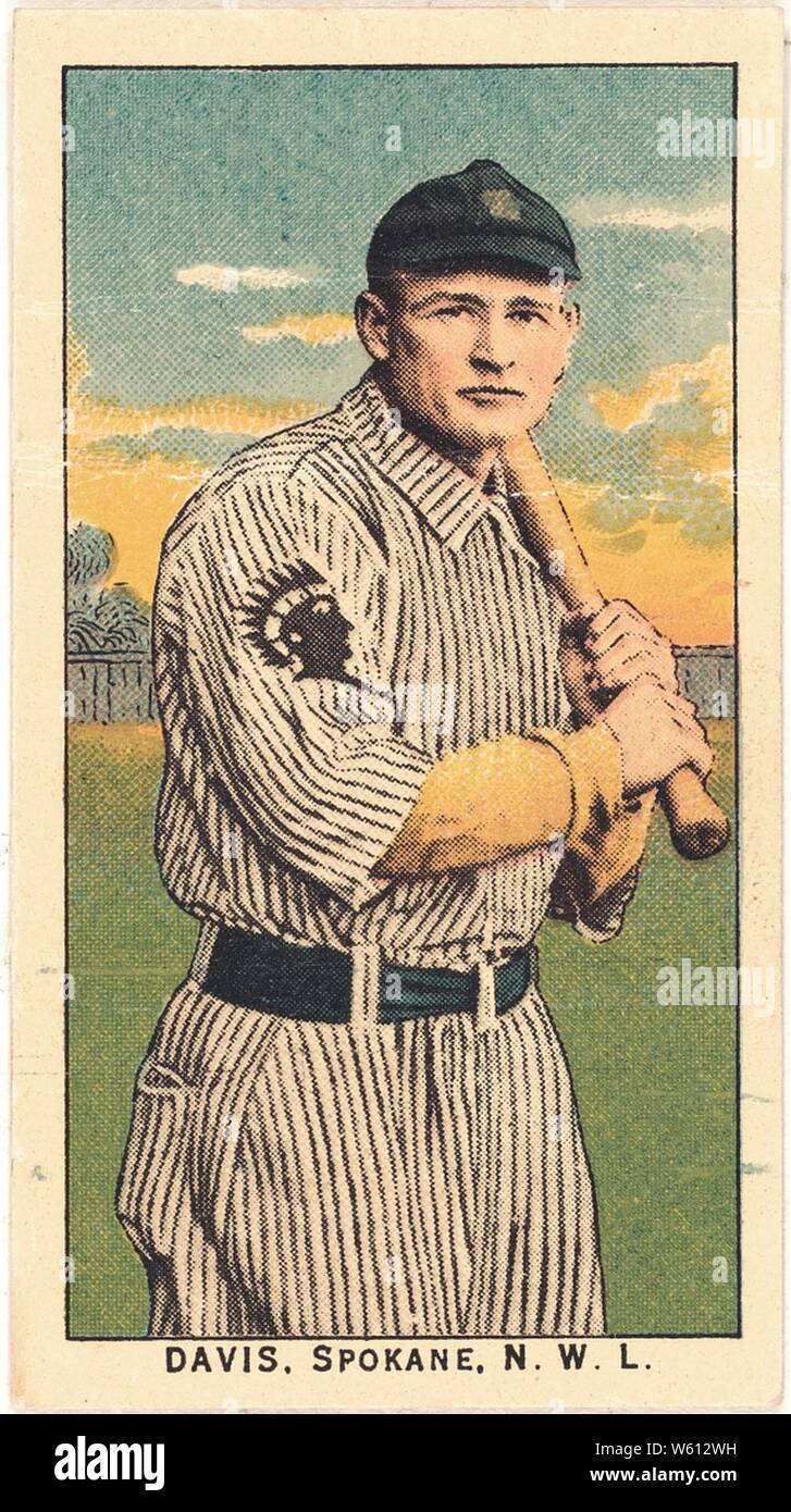 Davis, Spokane Team, baseball card portrait Stock Photo - Alamy