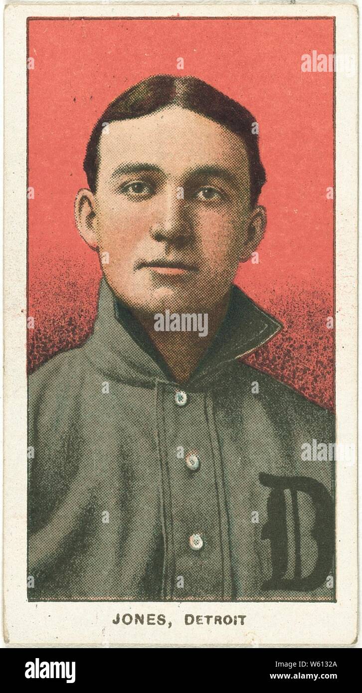 Davy Jones, Detroit Tigers, baseball card portrait Stock Photo - Alamy