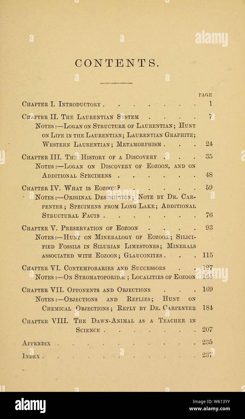 Contents page book hi-res stock photography and images - Alamy