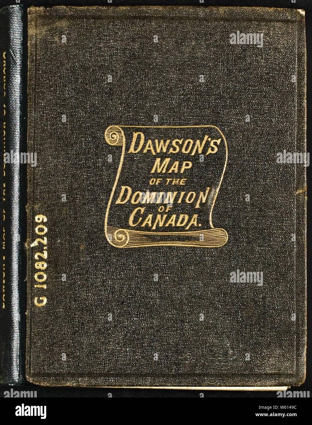 Dawson's map of the Dominion of Canada Stock Photo - Alamy