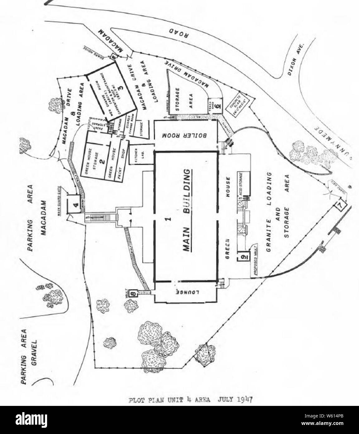 Dayton Project - Unit IV floor plan Stock Photo - Alamy