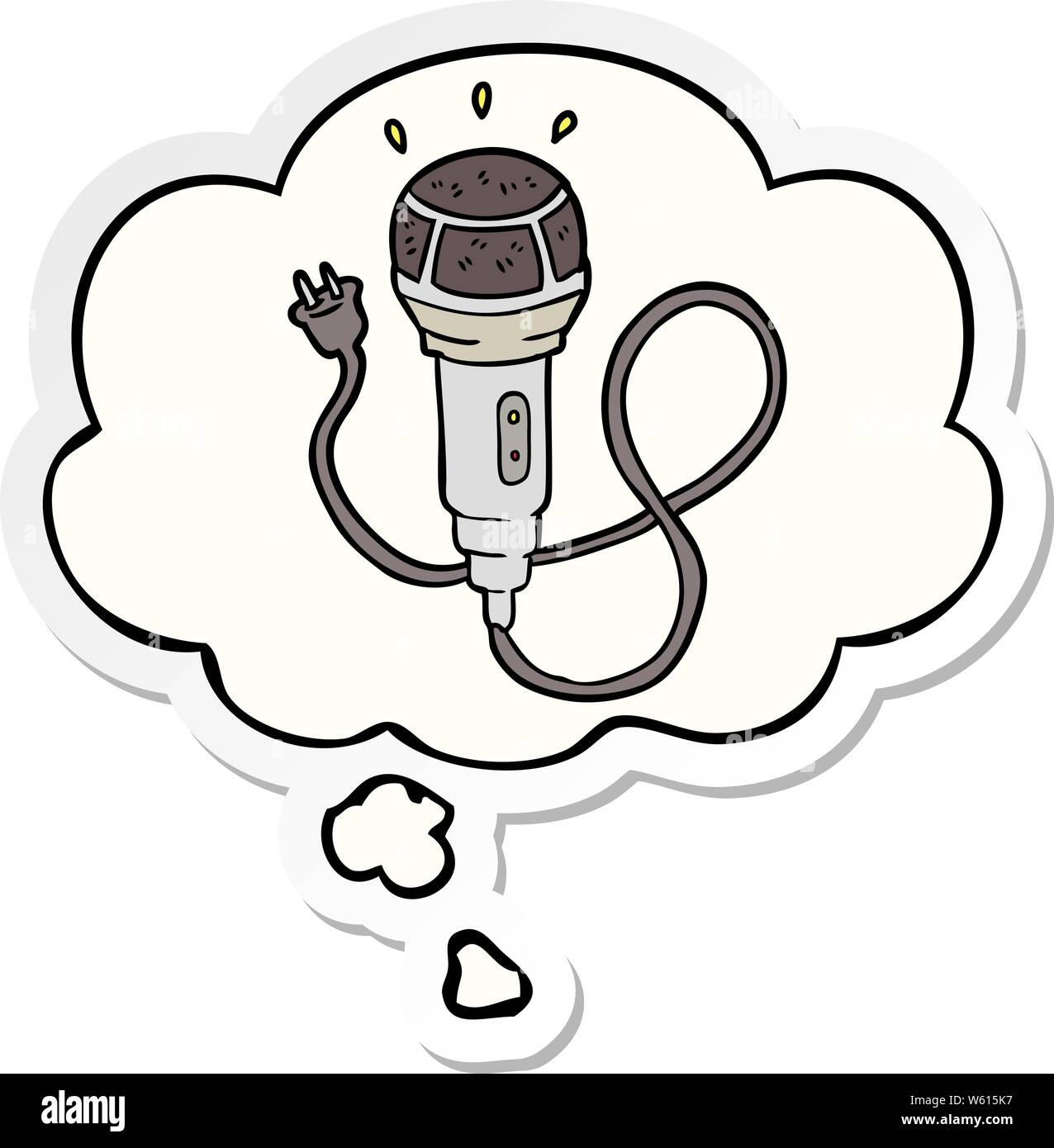 Freehand drawn cartoon microphone hi-res stock photography and images ...