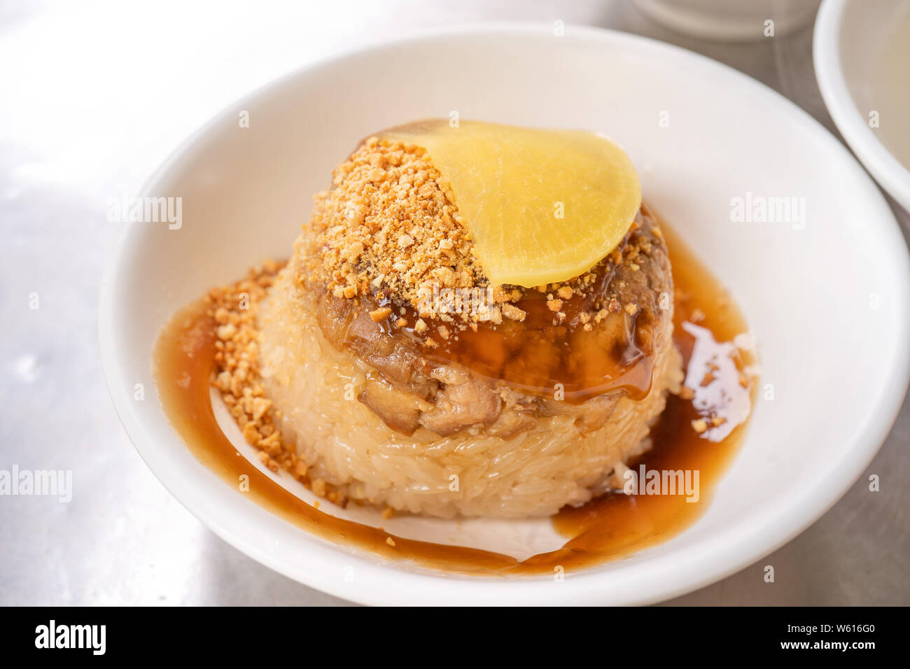 Rice pudding (Tube rice cake), popular delicious taiwanese street food ...