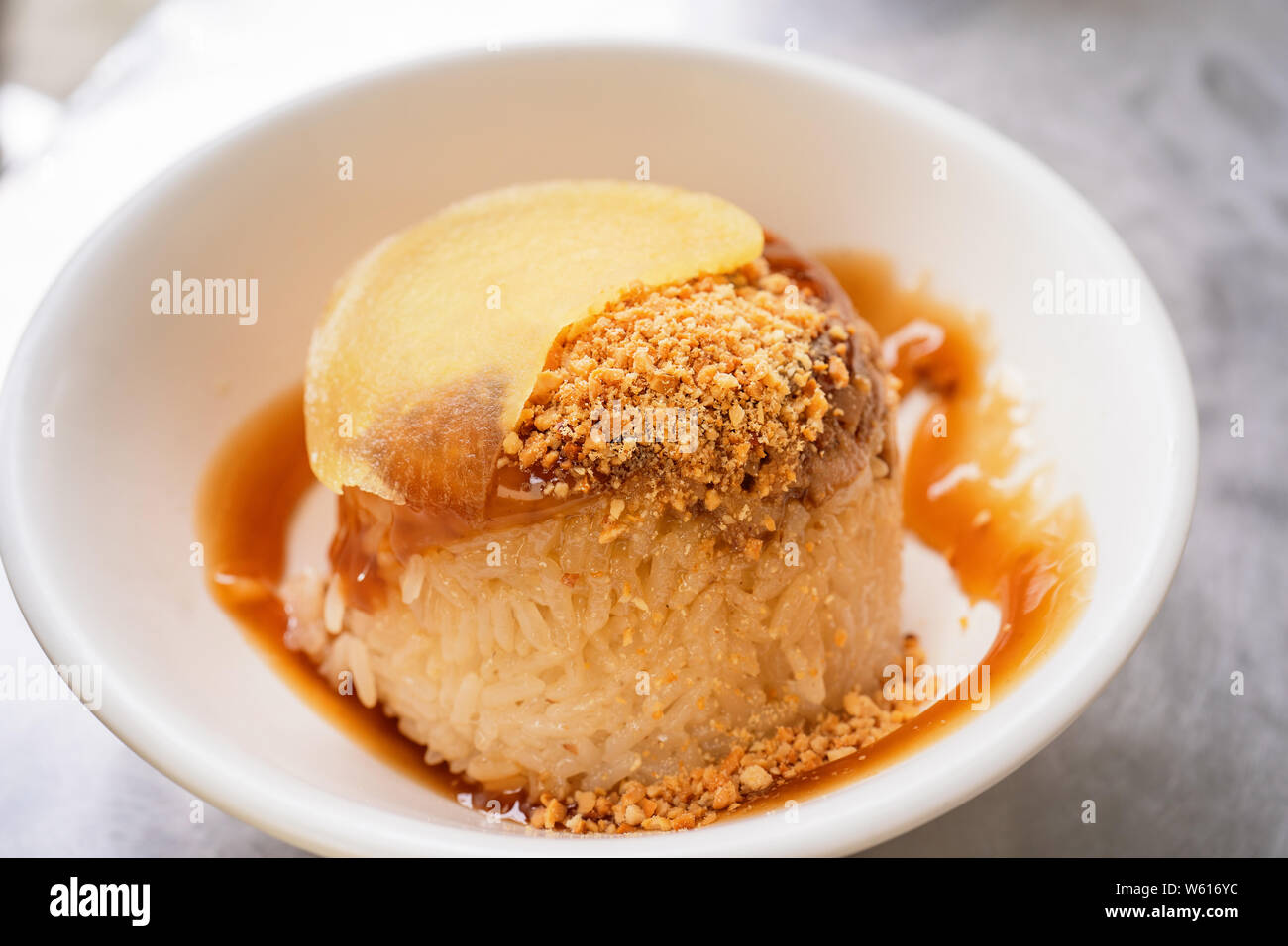 Rice pudding (Tube rice cake), popular delicious taiwanese street food ...