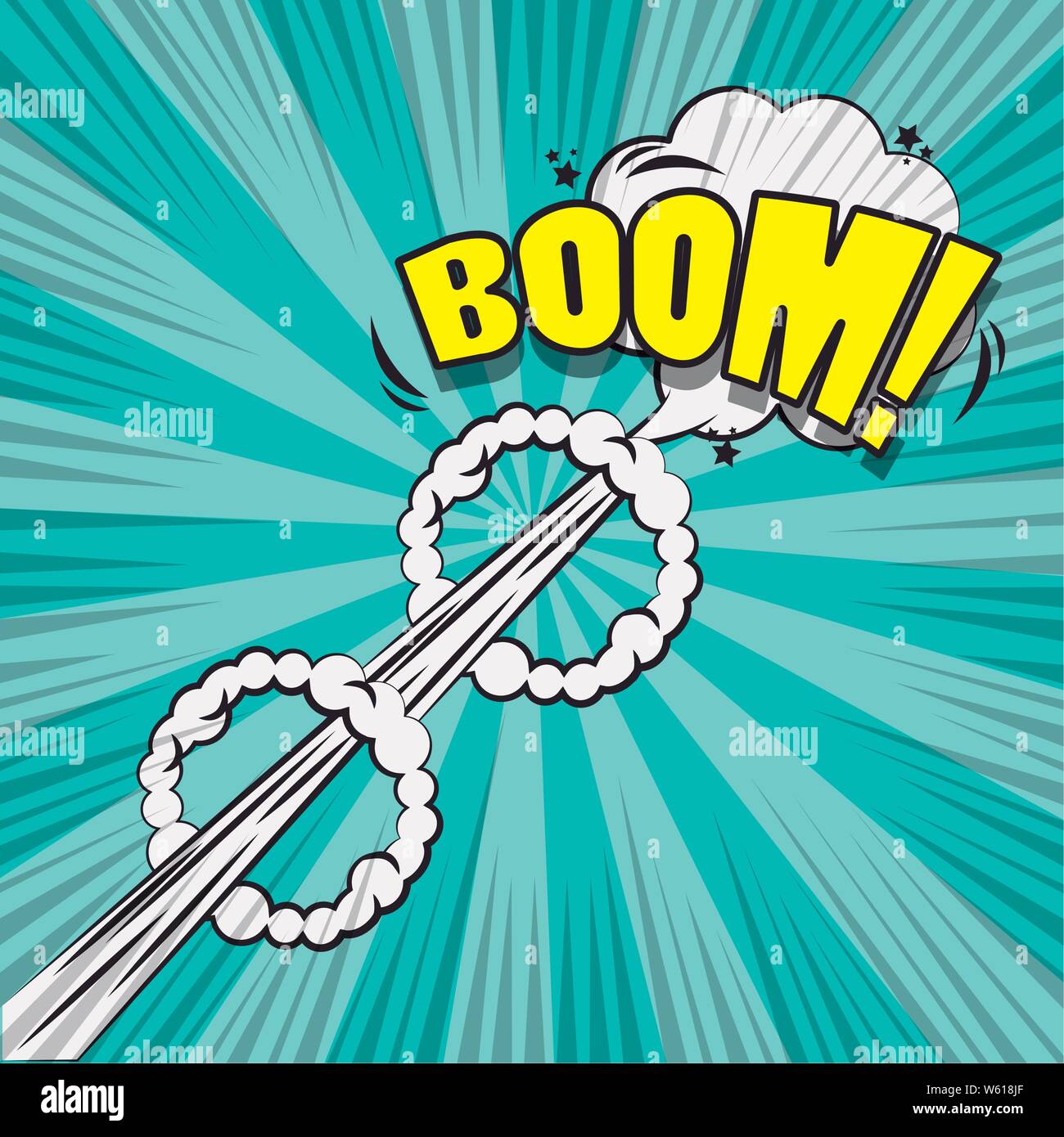 Comic book explosion pop art cartoon Stock Vector Image & Art - Alamy