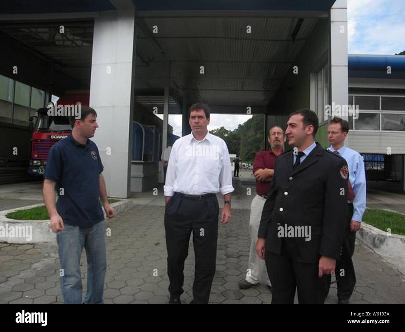DCM Mark Perry (center) tours Sarpi border checkpoint on the Turkish ...