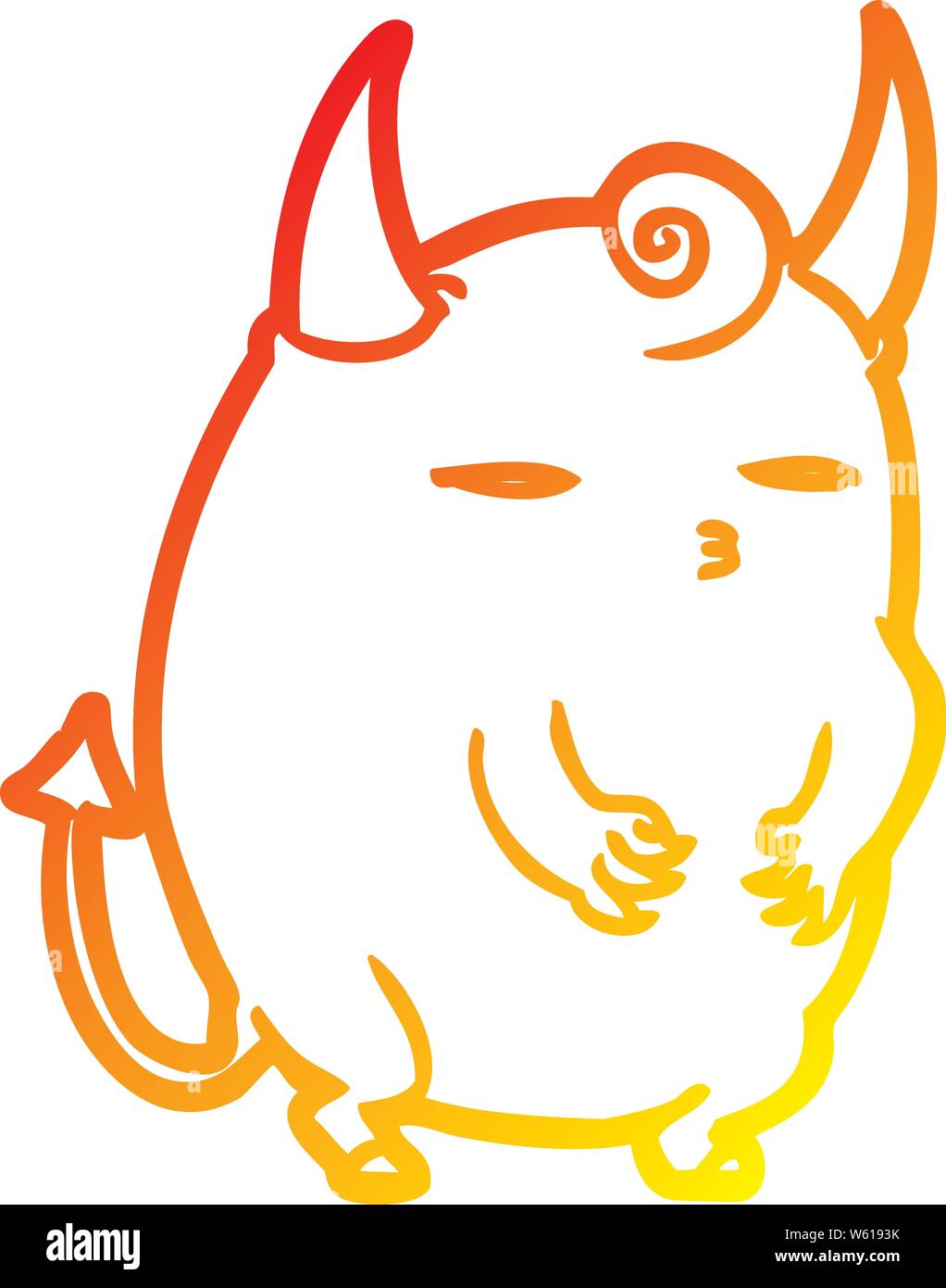 Fat devil cartoon Stock Vector Images - Alamy