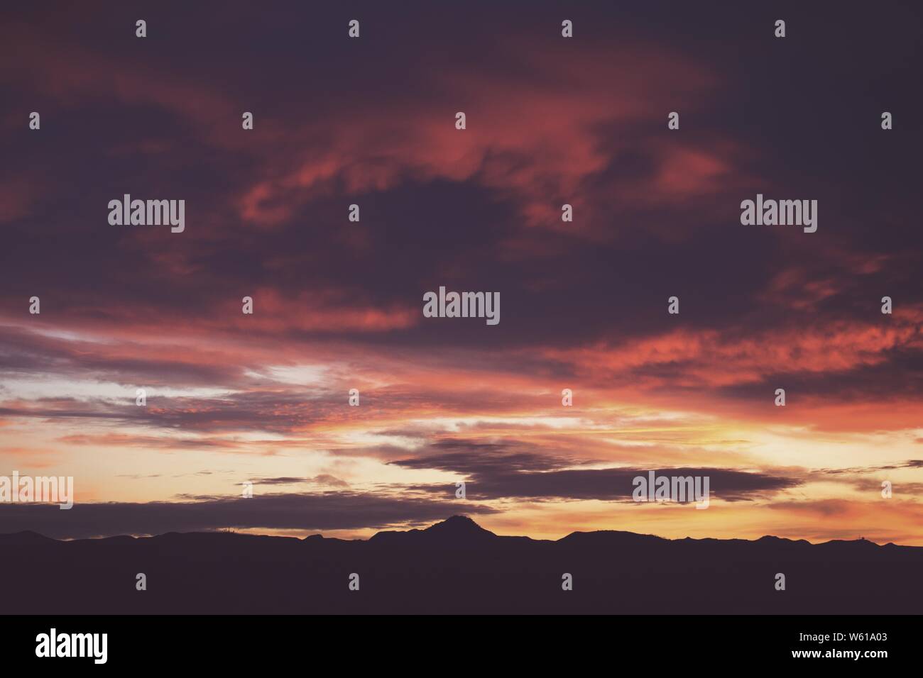 Beautiful scenery of the sky during dawn Stock Photo - Alamy