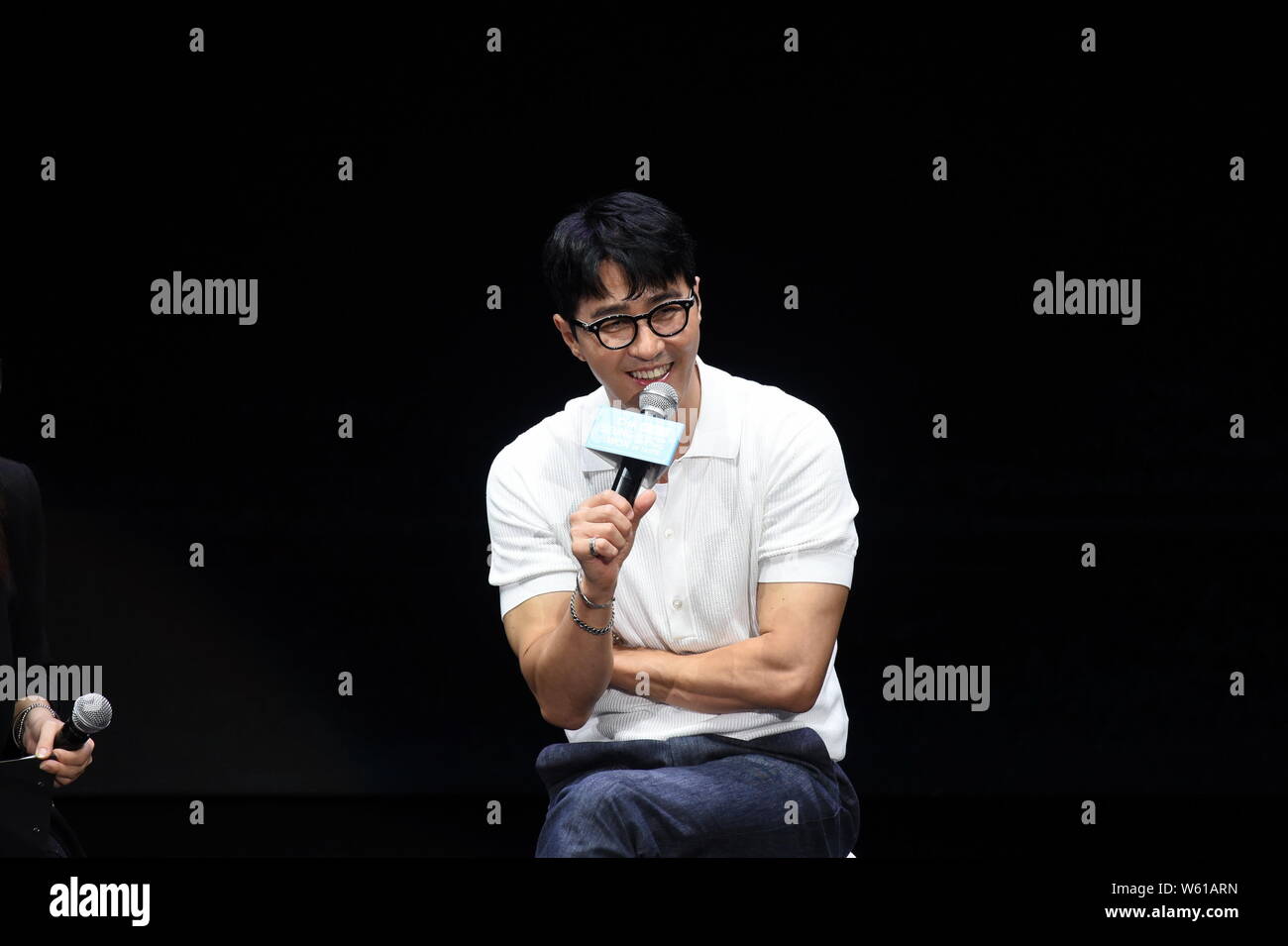 South Korean actor Cha Seung-won attends a fan meeting event in Taipei ...