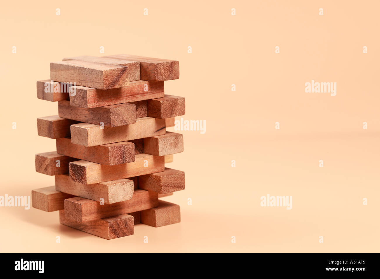 Wooden block stacking, Financial and Business growth concept using as ...