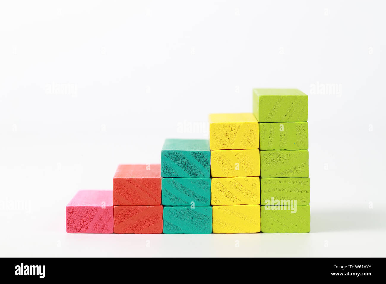 Wooden block stacking, Financial and Business growth concept using as ...