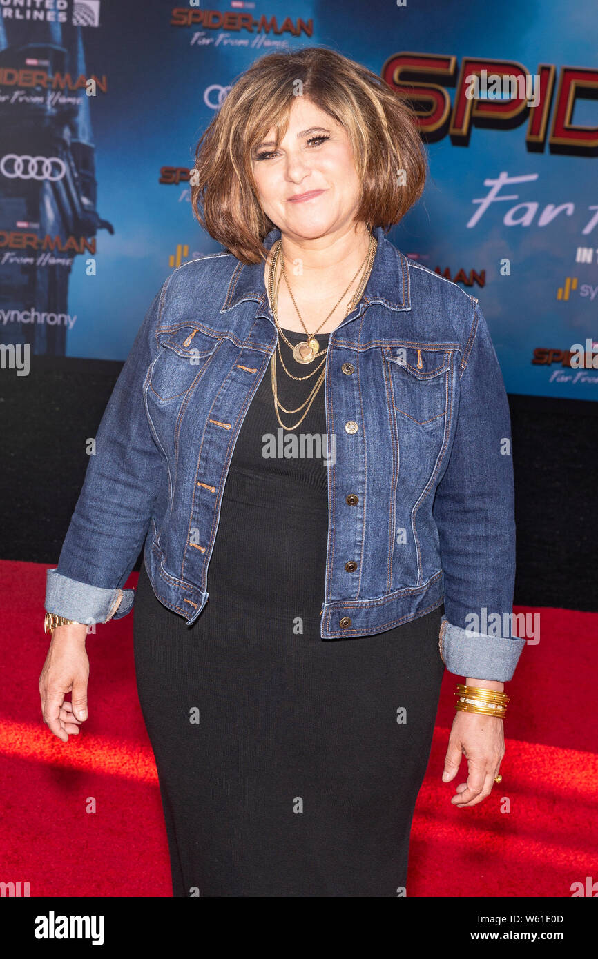 Hollywood, CA - July 26, 2019: Amy Pascal attends premiere of Spider ...