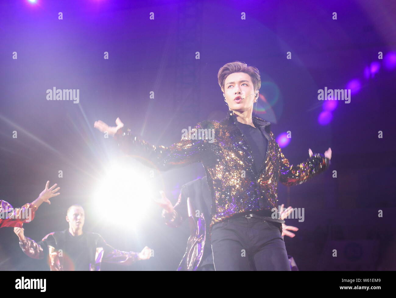 Chinese singer and actor Zhang Yixing, better known as Lay, of South Korean-Chinese boy group ...