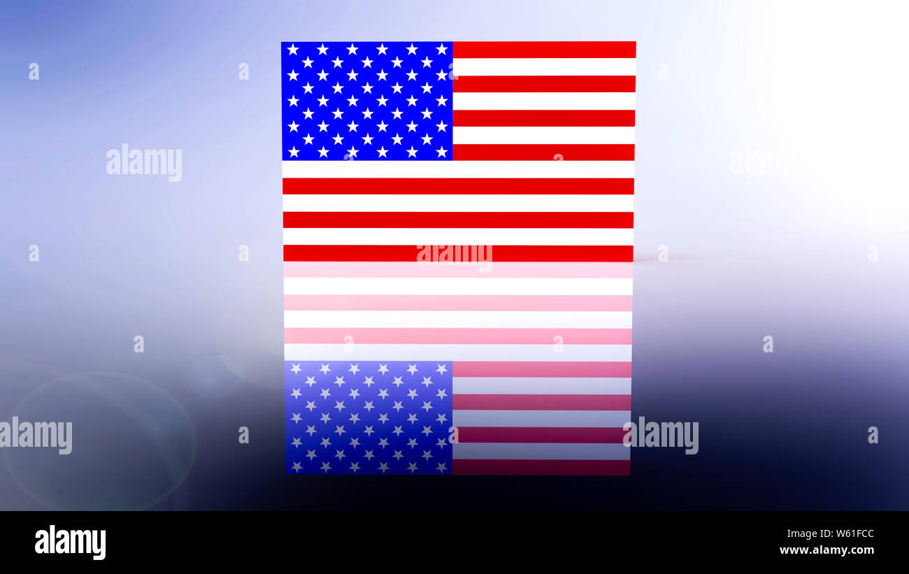 3D Illustration of the American Flag Stock Photo - Alamy