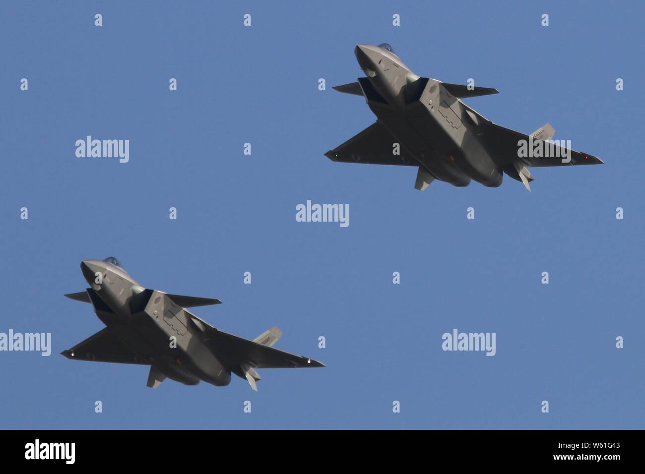J-20 stealth fighter jets of the Chinese PLA (People's Liberation Army ...