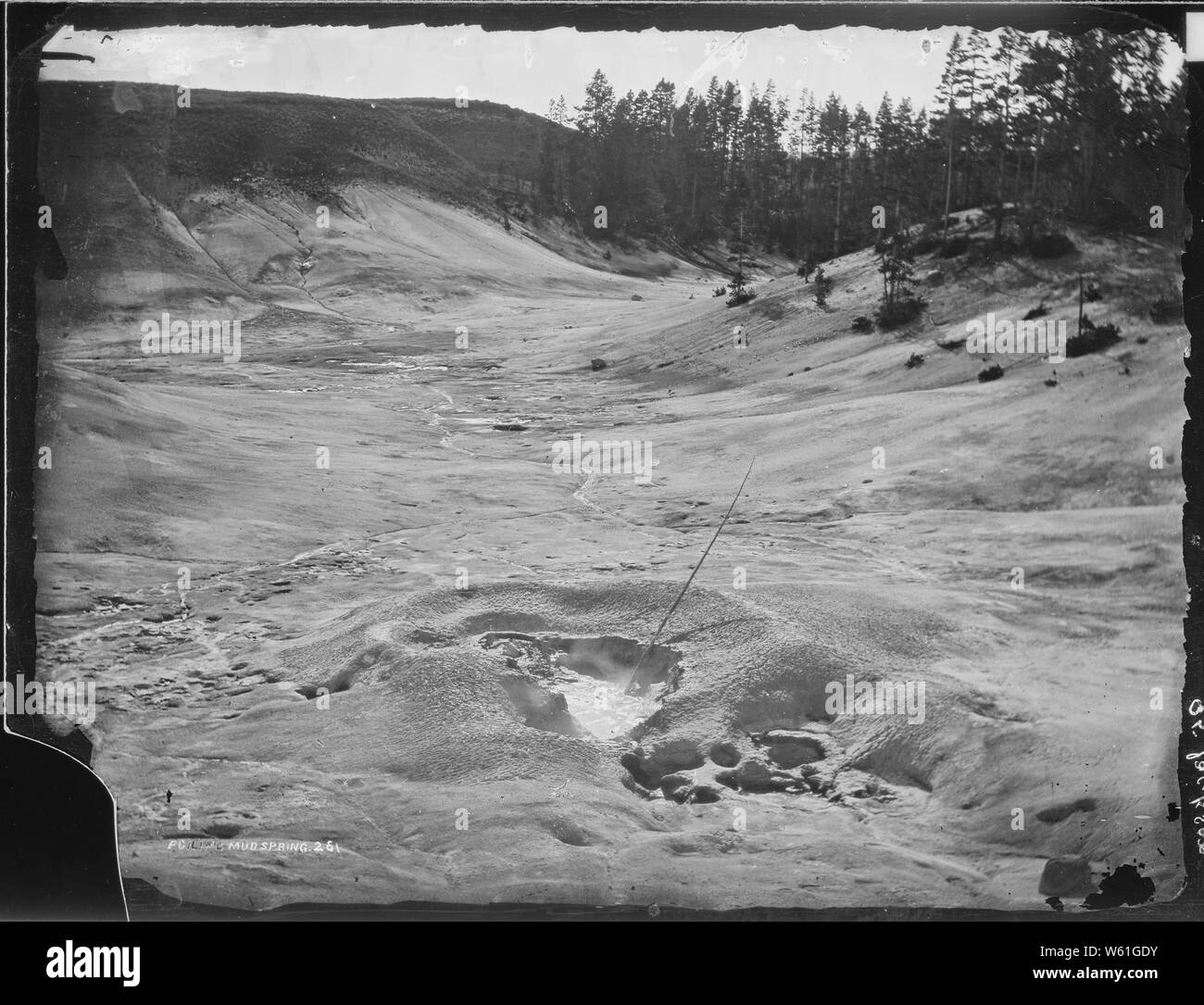 Boiling mud spring, at Crater Hills, Yellowstone Stock Photo - Alamy