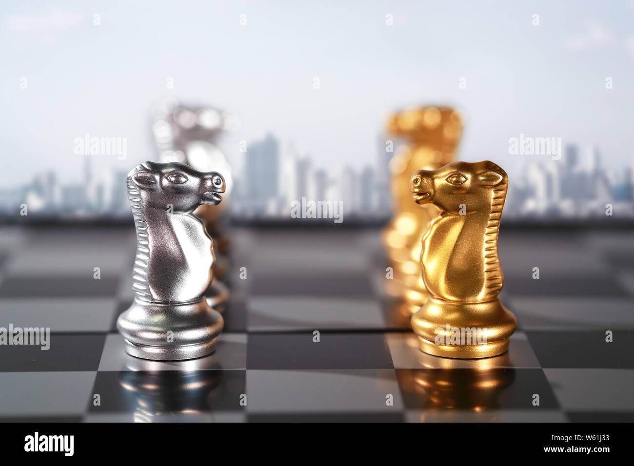 Chess business idea for competition, success and leadership concept ...