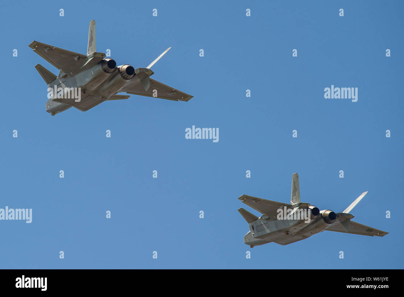 A J-20 stealth fighter jet of the Chinese PLA (People's Liberation Army ...