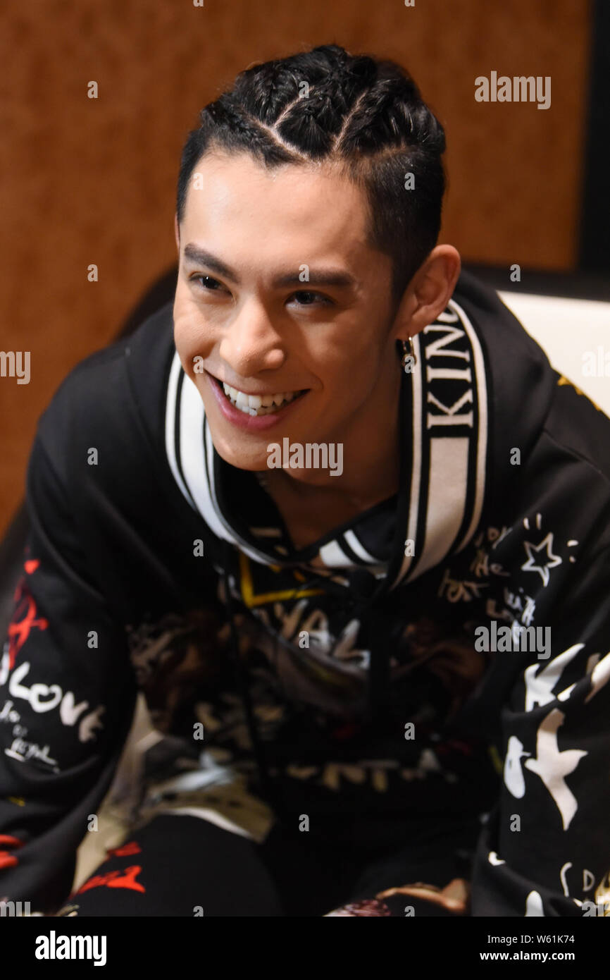 Chinese actor Dylan Wang Hedi of the new lineup of Chinese boy group F4 ...