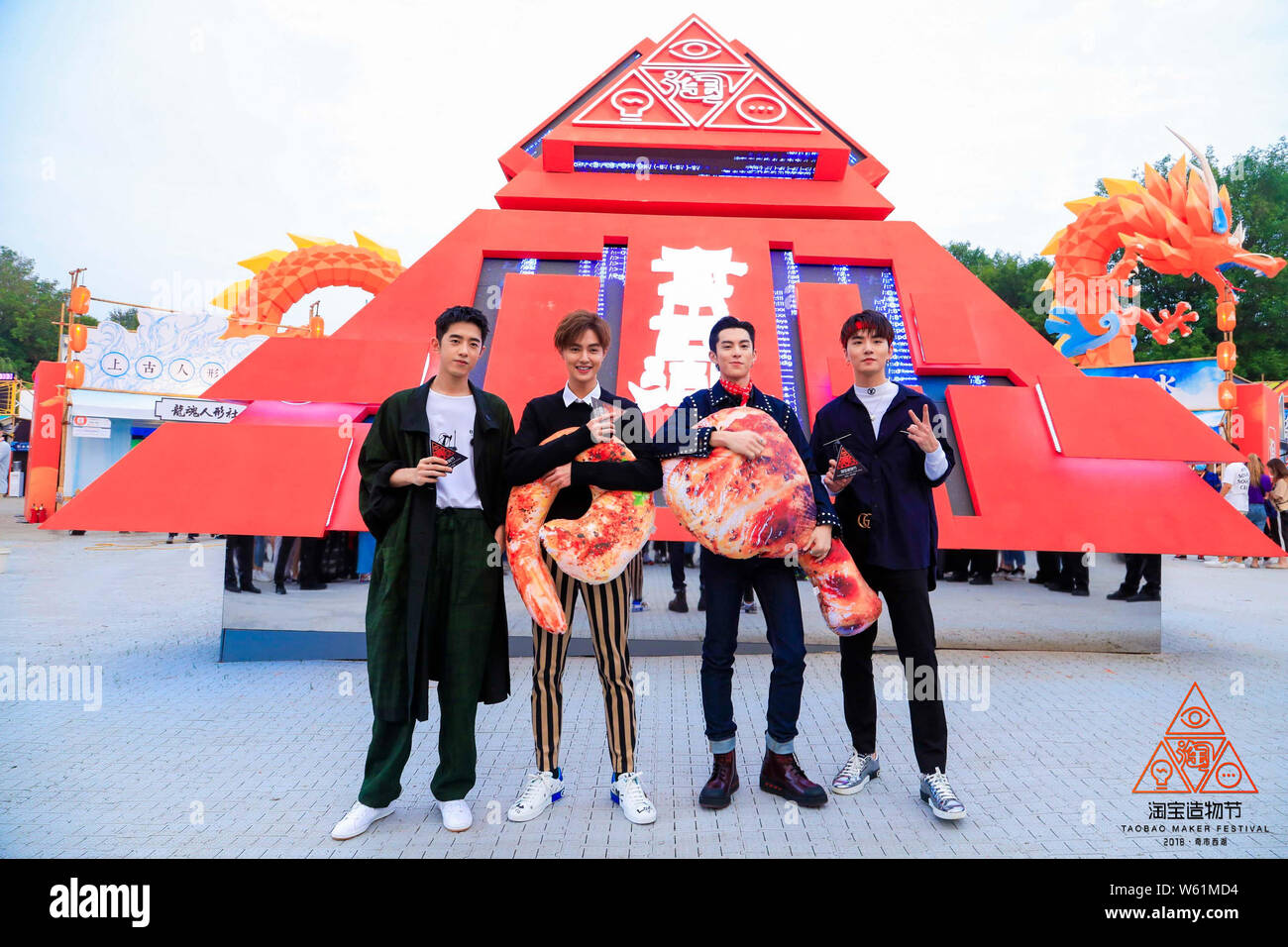(From left) Actors Connor Leong or Liang Jingkang, Darren Chen, also ...
