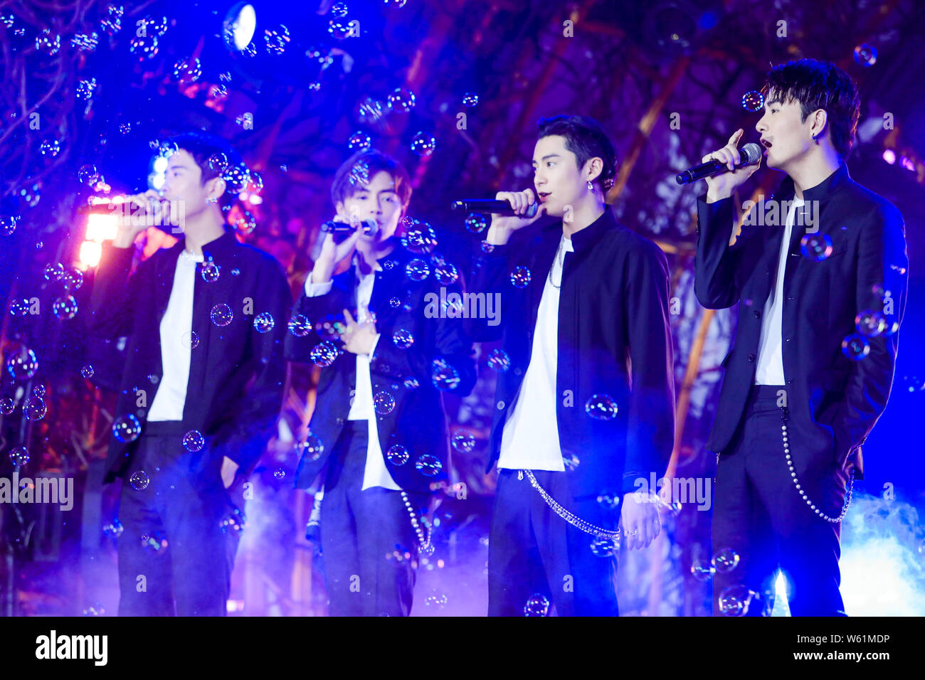 (From left) Actors Connor Leong or Liang Jingkang, Darren Chen, also ...