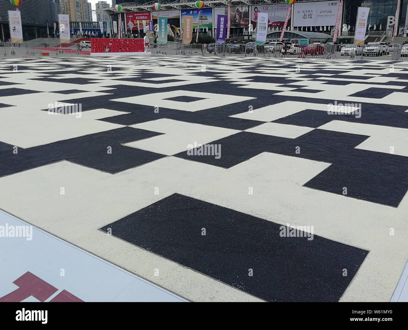 The world's largest QR code, 30 meters on each side, made of five tons ...