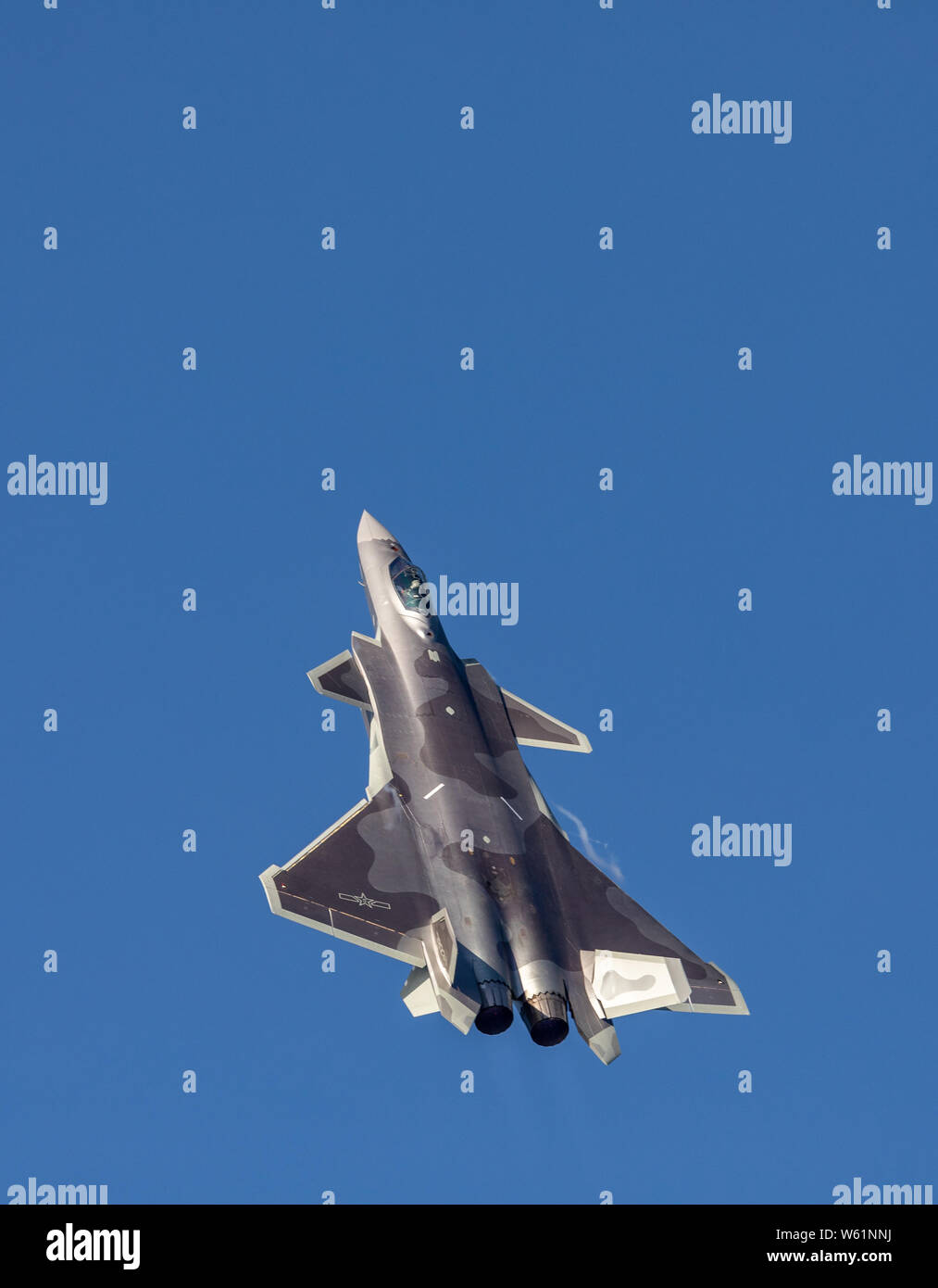 A J-20 stealth fighter jet of the Chinese PLA (People's Liberation Army ...