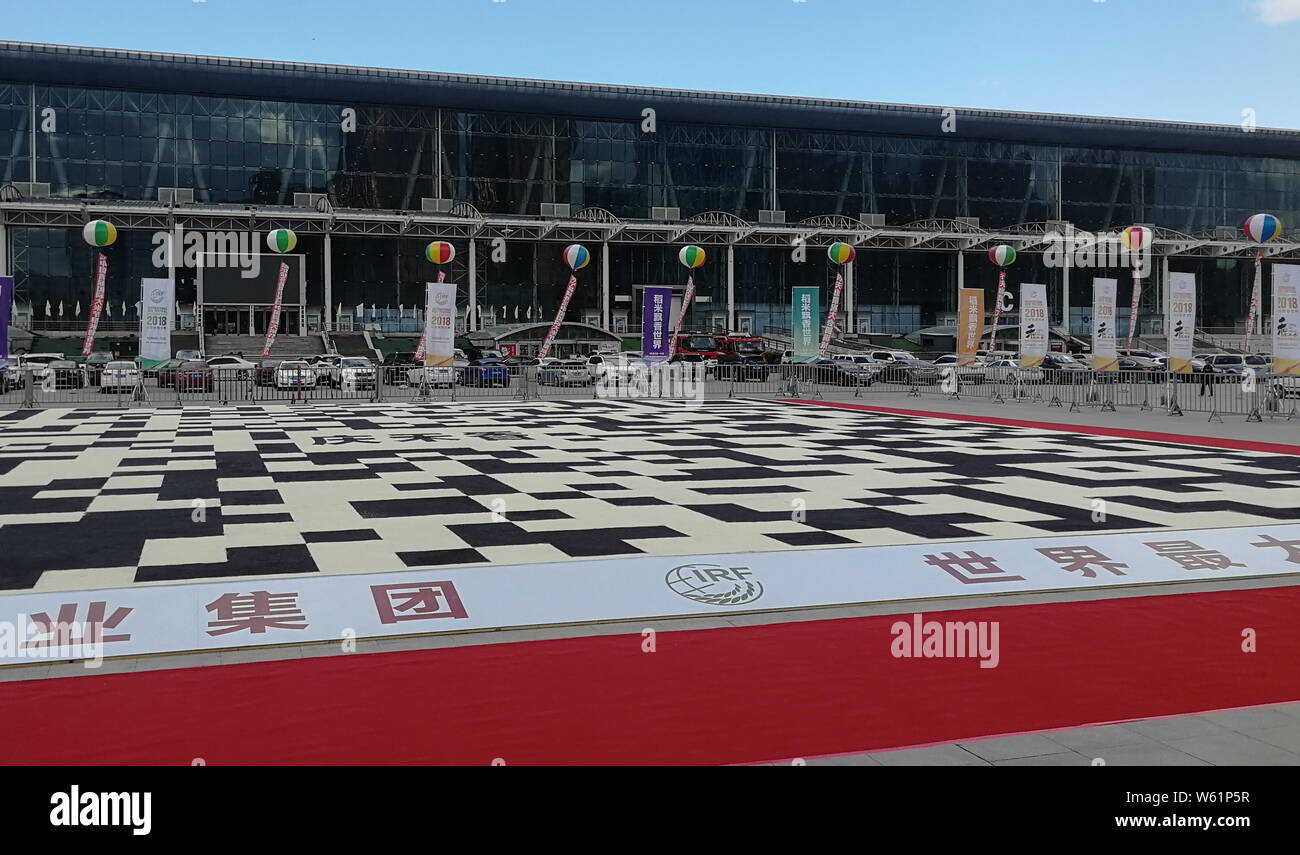 The world's largest QR code, 30 meters on each side, made of five tons ...