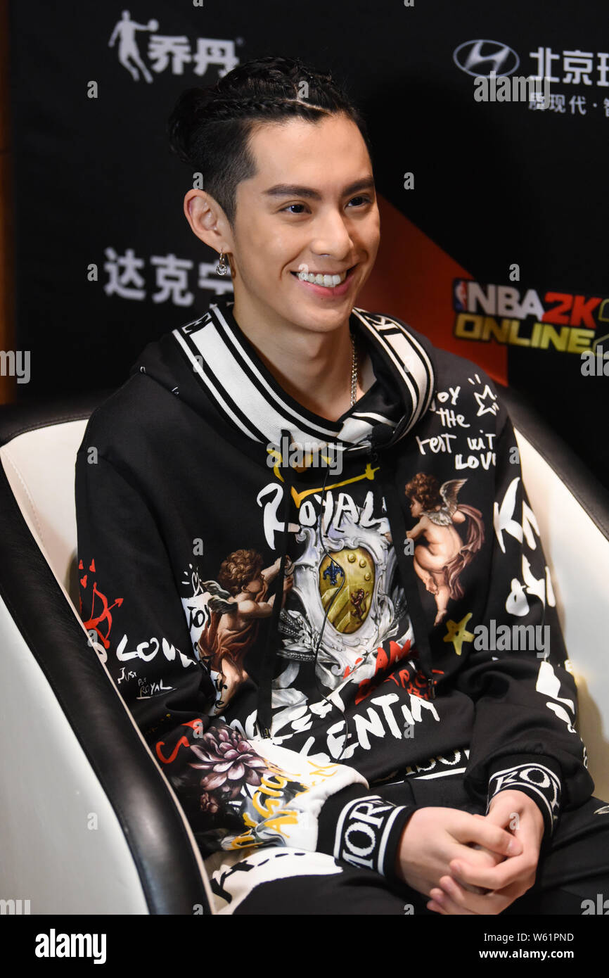 Chinese actor Dylan Wang Hedi of the new lineup of Chinese boy group F4 ...