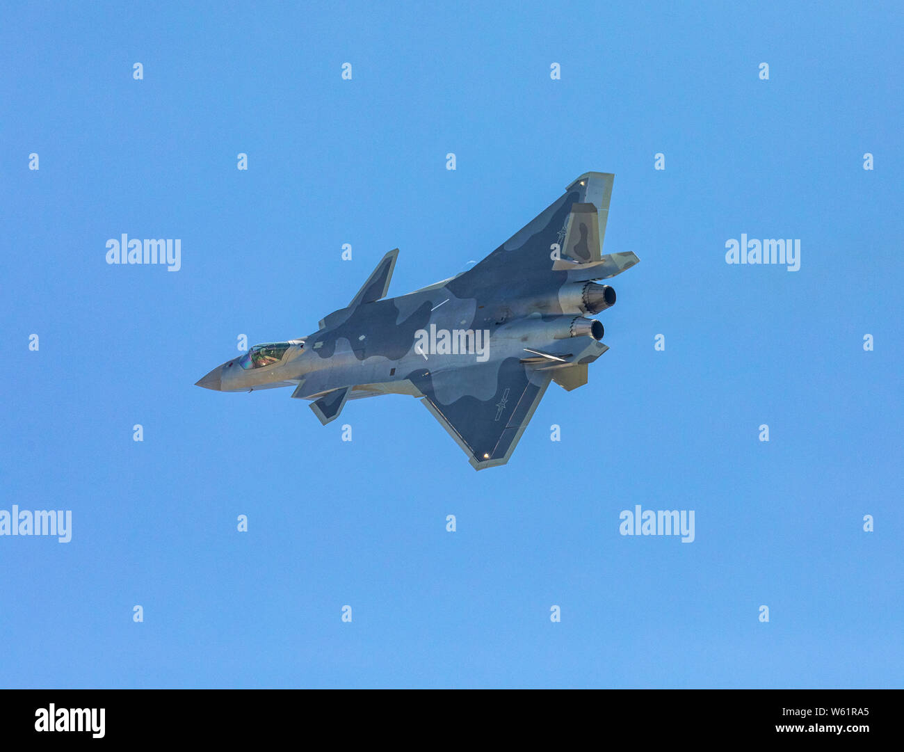 A J-20 stealth fighter jet of the Chinese PLA (People's Liberation Army ...