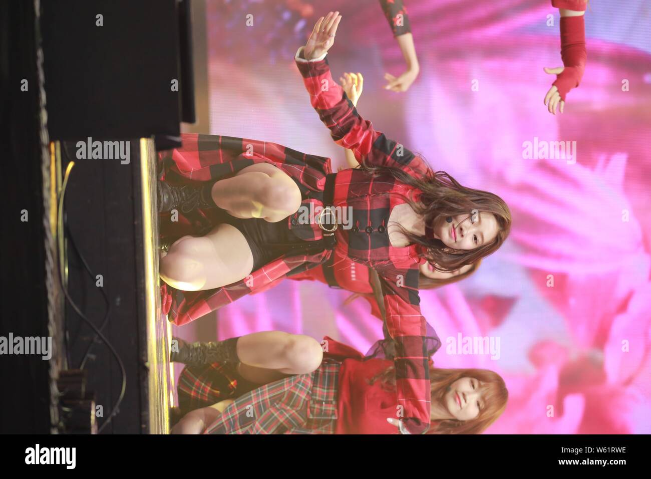 Kim Min-joo of South Korean girl group Izone, stylized as IZ*ONE ...