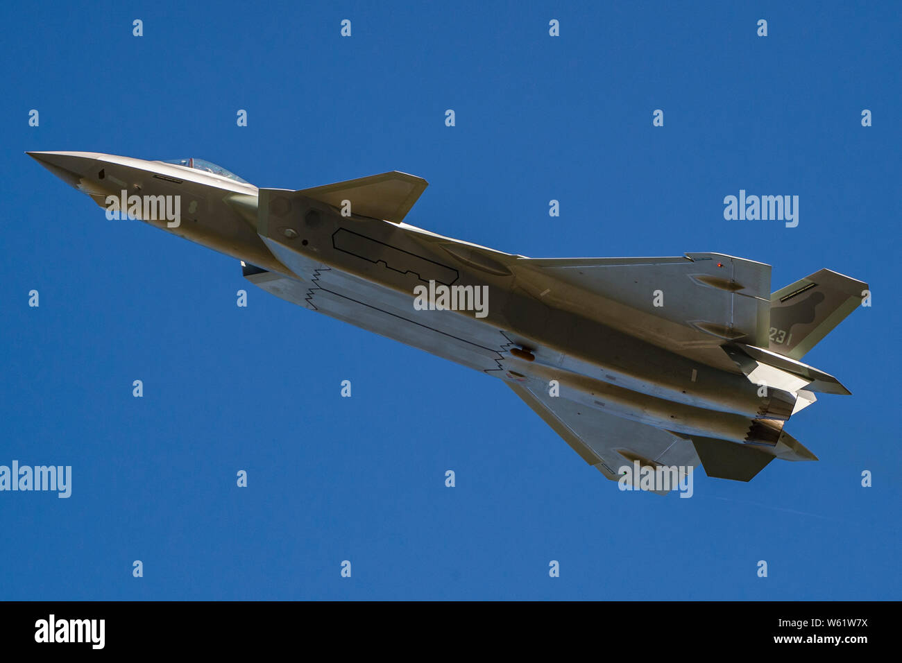 A J-20 stealth fighter jet of the Chinese PLA (People's Liberation Army ...