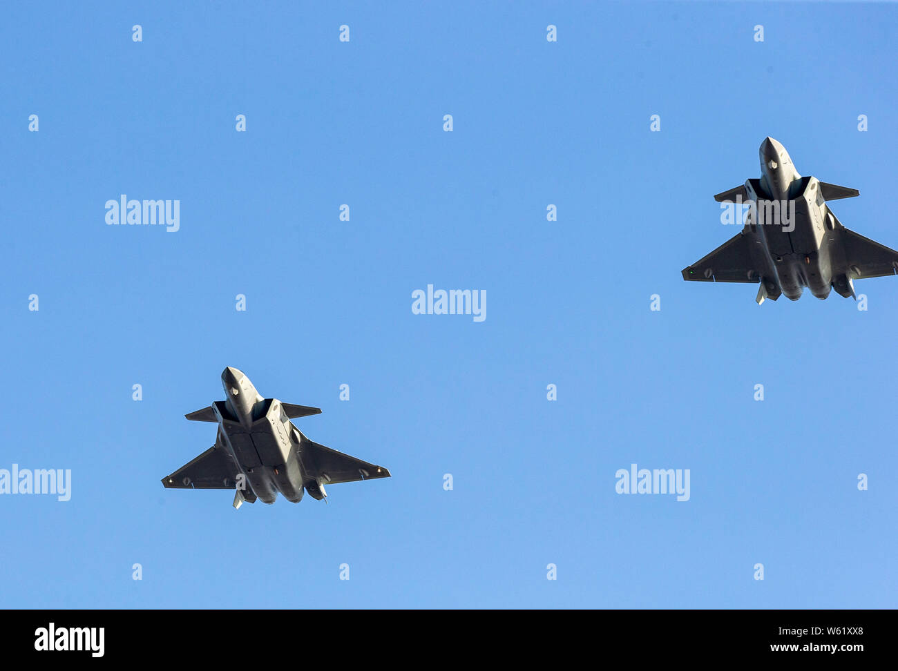 J-20 stealth fighter jets of the Chinese PLA (People's Liberation Army ...