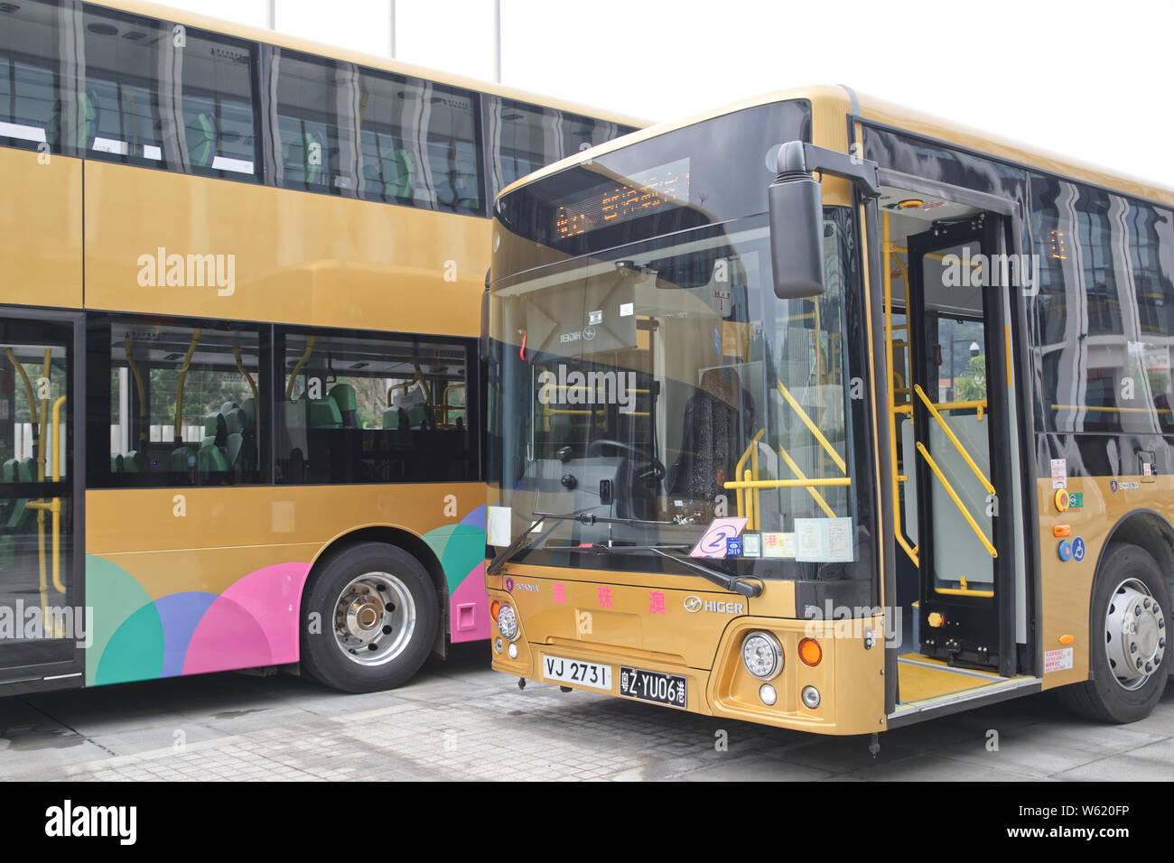 The cross-border buses to operate on the Hong Kong-Zhuhai-Macau Bridge ...