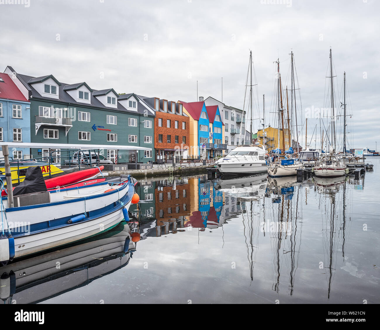 Harbor at Torshavn, Streymoy Island, Faroe Islands Stock Photo - Alamy