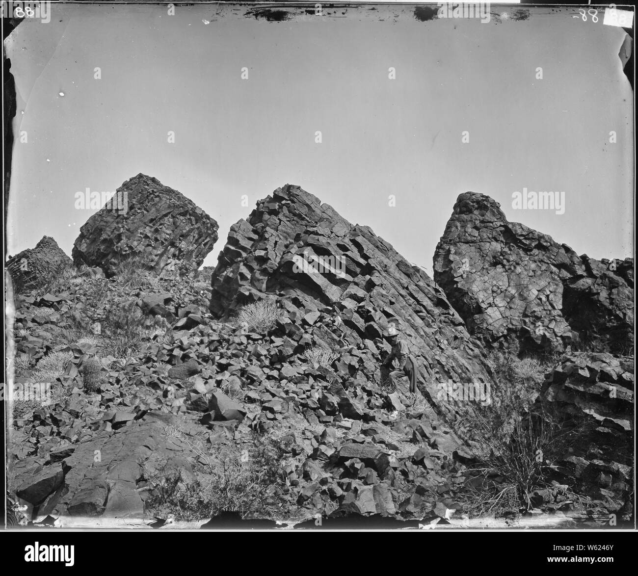 Basalt columnar basalt Black and White Stock Photos & Images - Alamy