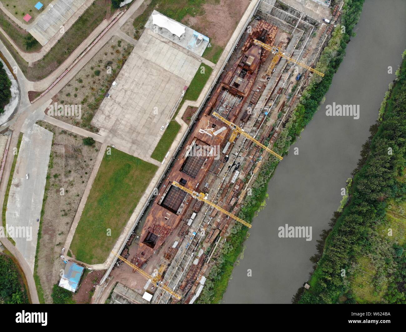 A full-scale replica of the Titanic passenger liner is under ...