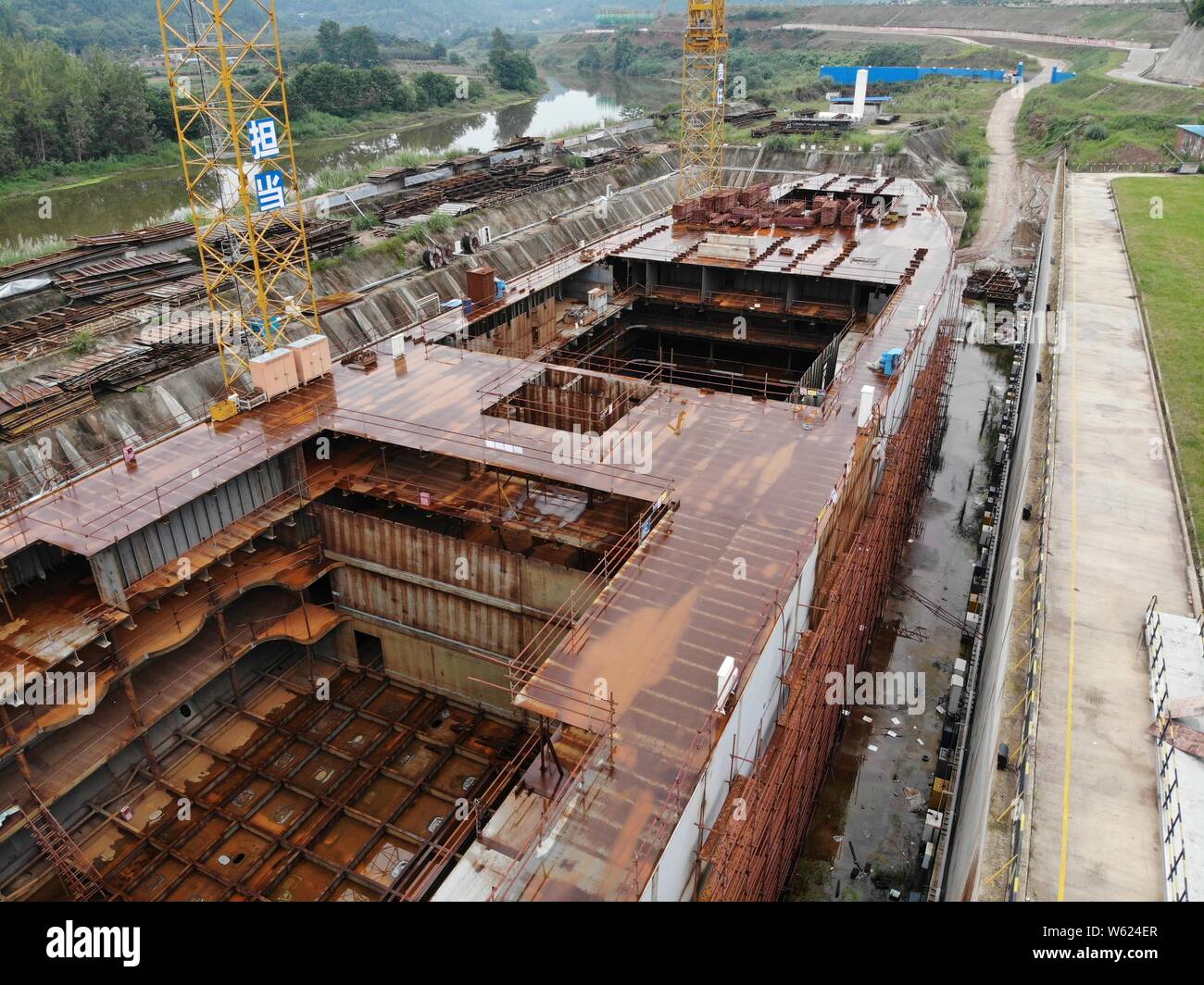 A full-scale replica of the Titanic passenger liner is under ...