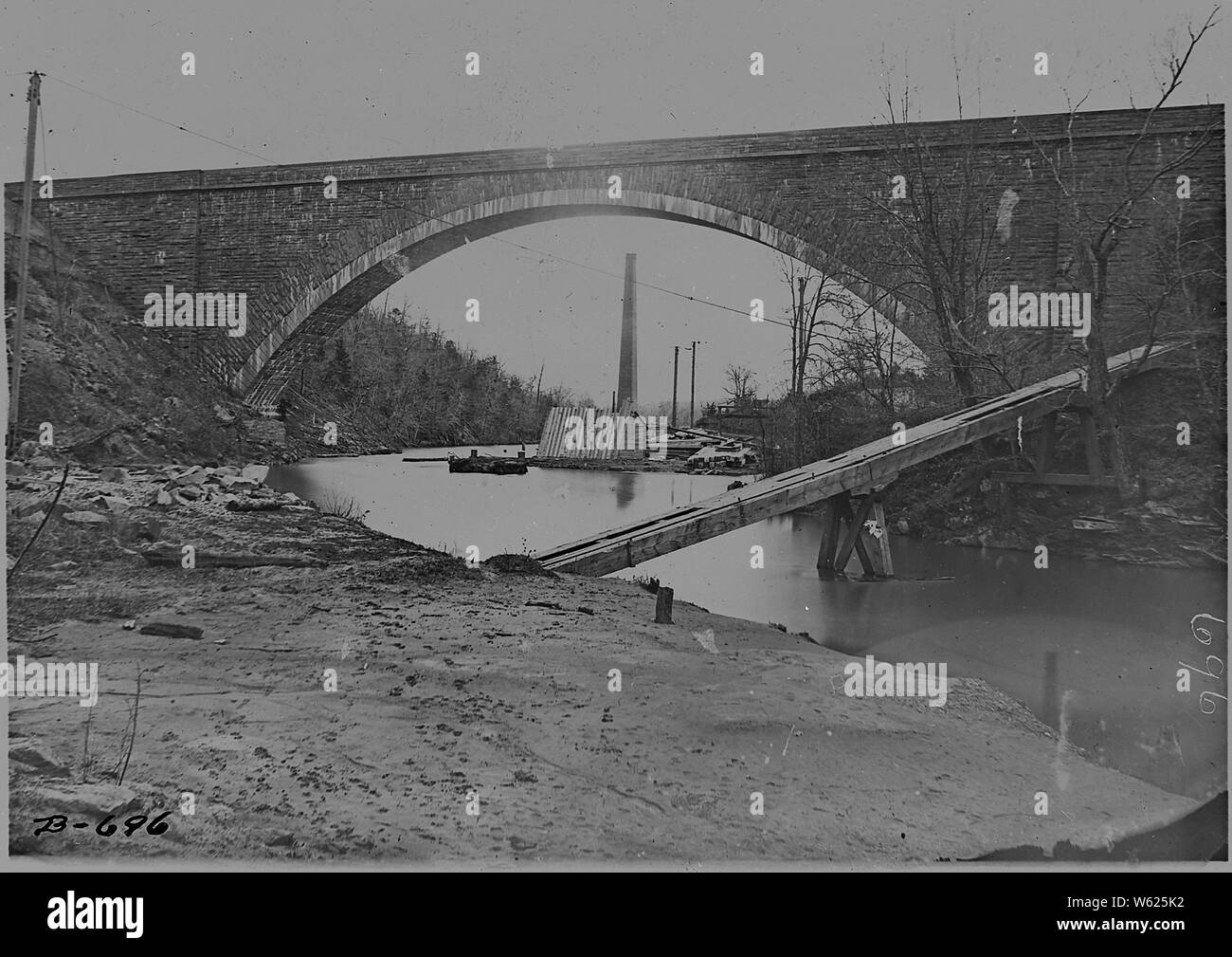 Cabin John's Bridge, Md (a.k.a. Union Arch Bridge Stock Photo - Alamy