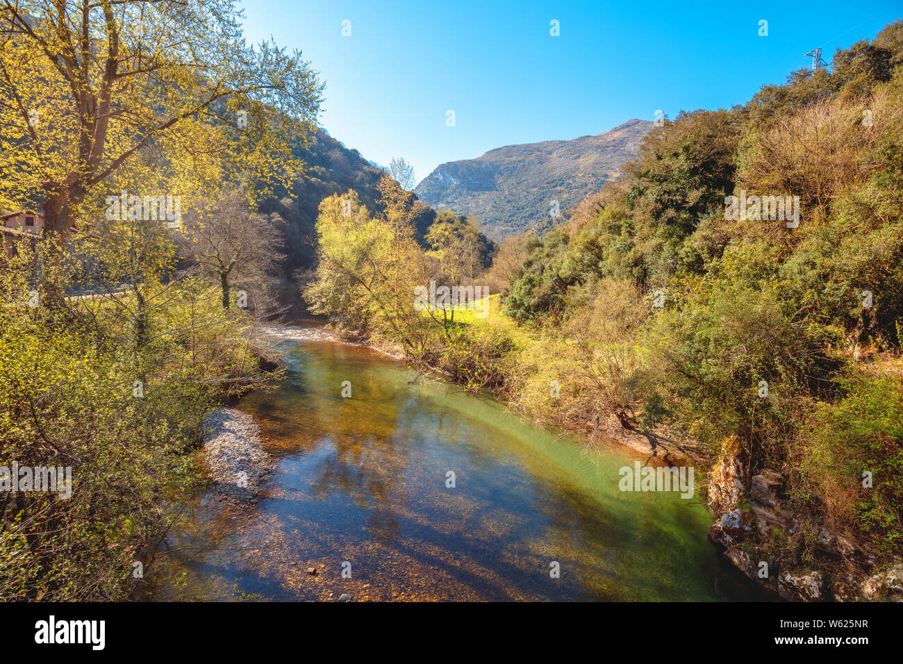 Beautiful river valley in rocky hi-res stock photography and images - Alamy