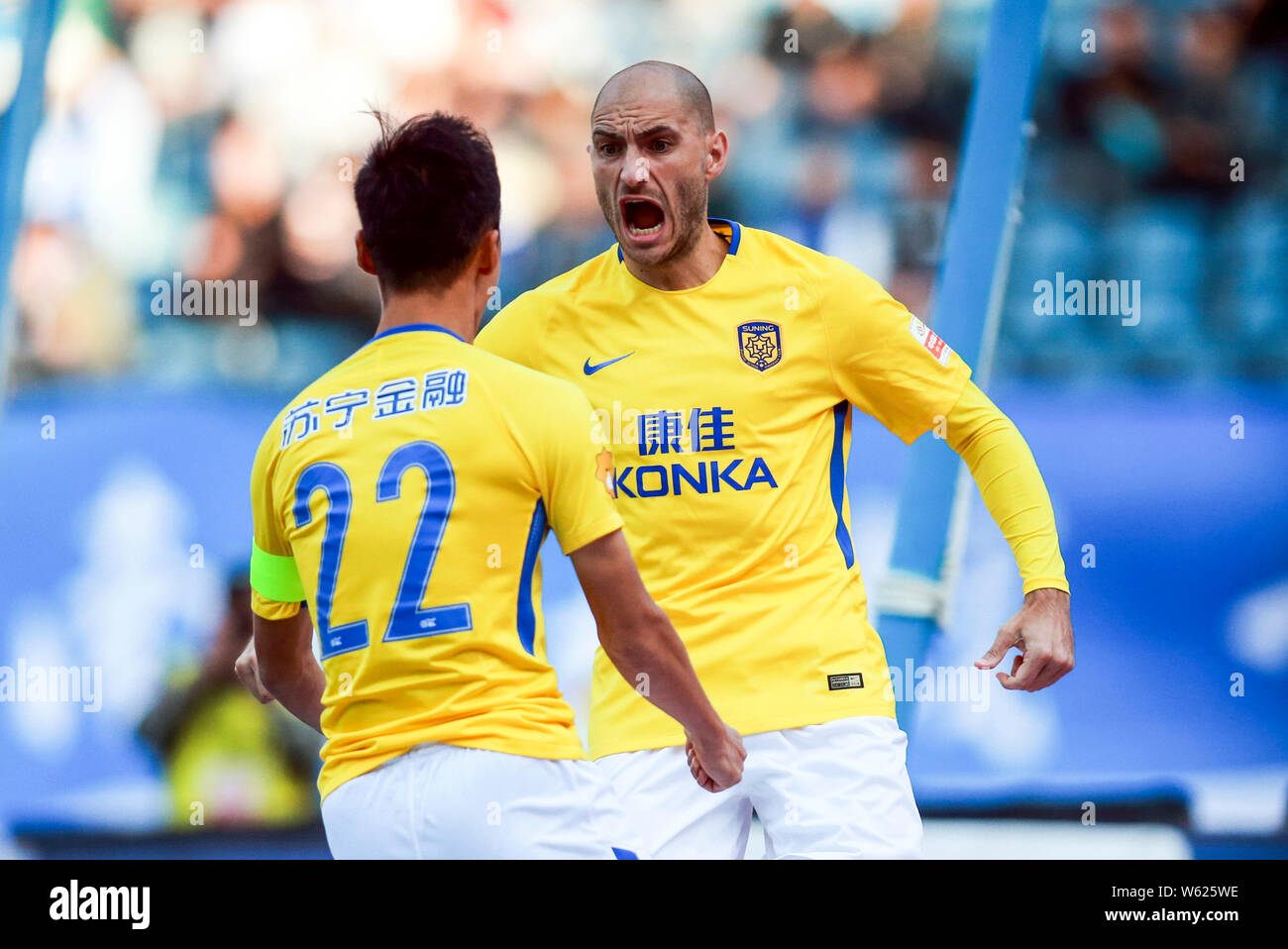 Argentine-born Italian football player Gabriel Paletta, right, of ...