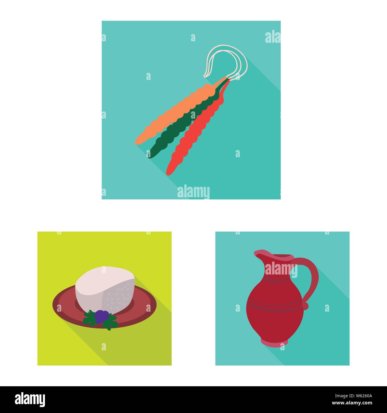 Vector illustration of culture and sightseeing sign. Set of culture and ...