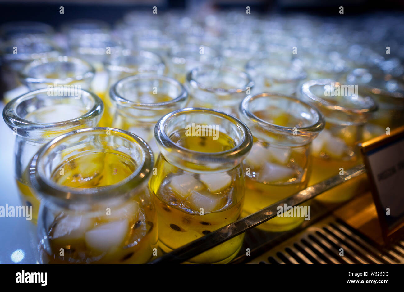 Sweet & savory dessert snack line asian buffet restaurant Stock Photo ...