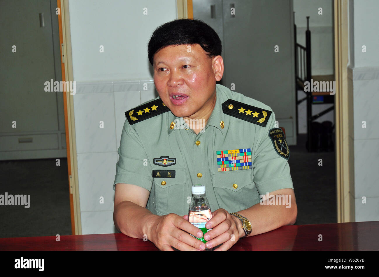 --FILE--Zhang Yang, a former member of the Central Military Commission ...