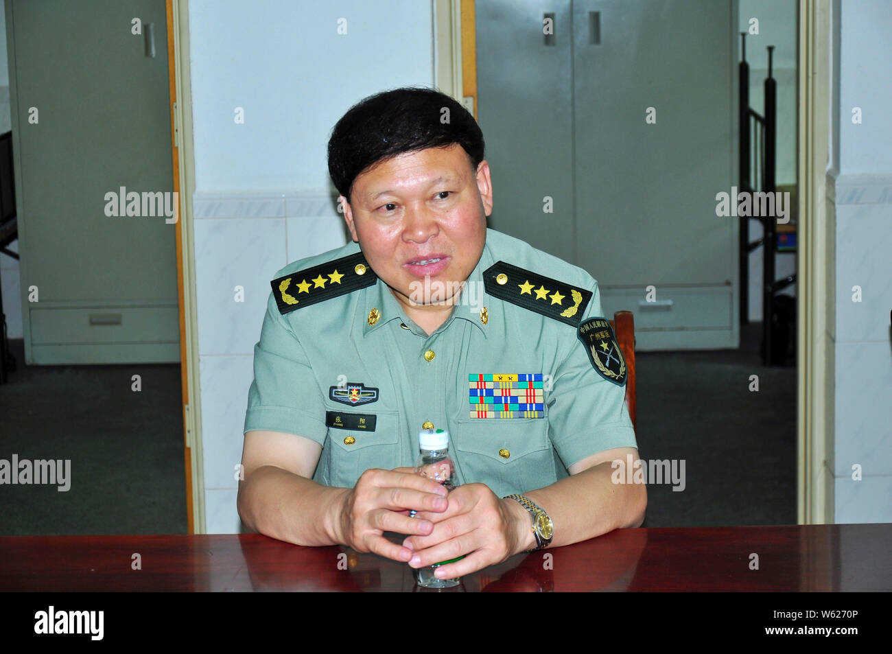 --FILE--Zhang Yang, a former member of the Central Military Commission ...