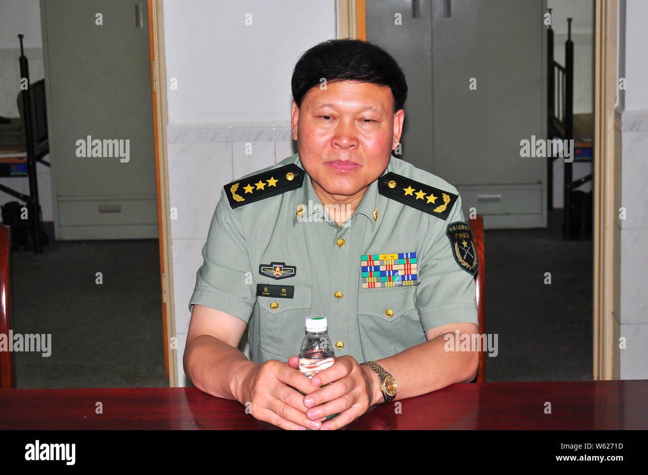 --FILE--Zhang Yang, a former member of the Central Military Commission ...
