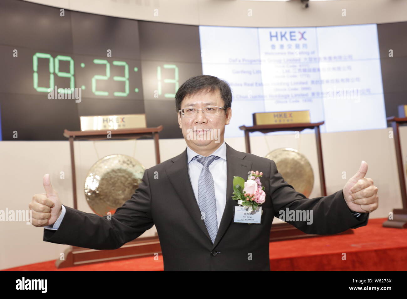 Hao Hengle, chairman of Midea Group's Midea Real Estate, poses during ...